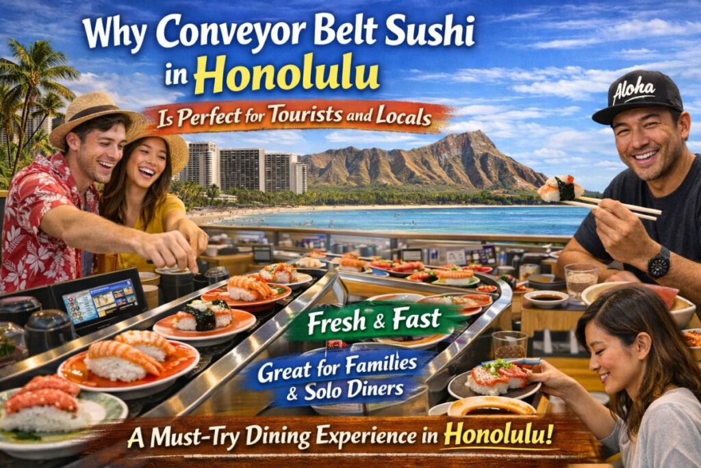 Conveyor Belt Sushi in Honolulu – A Must-Try Dining Experience